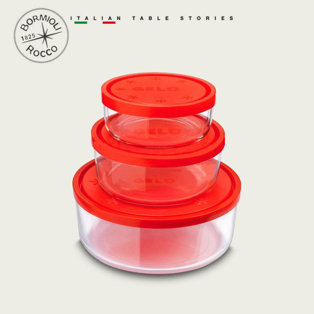 Set 3 Contenitori In Vetro Gelobox - Arca Italy